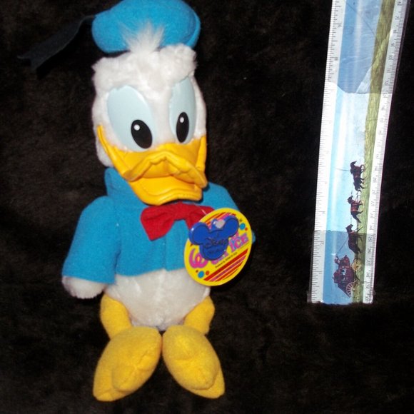 Disney | Toys | Disney Donald Duck Plush Soft Toy Vintage Disneyland ...